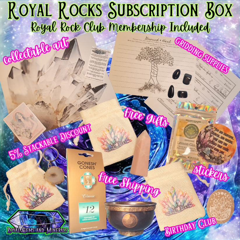 Royal Rocks Crystal Subscription Box for Self-Love and Energy Healing ...