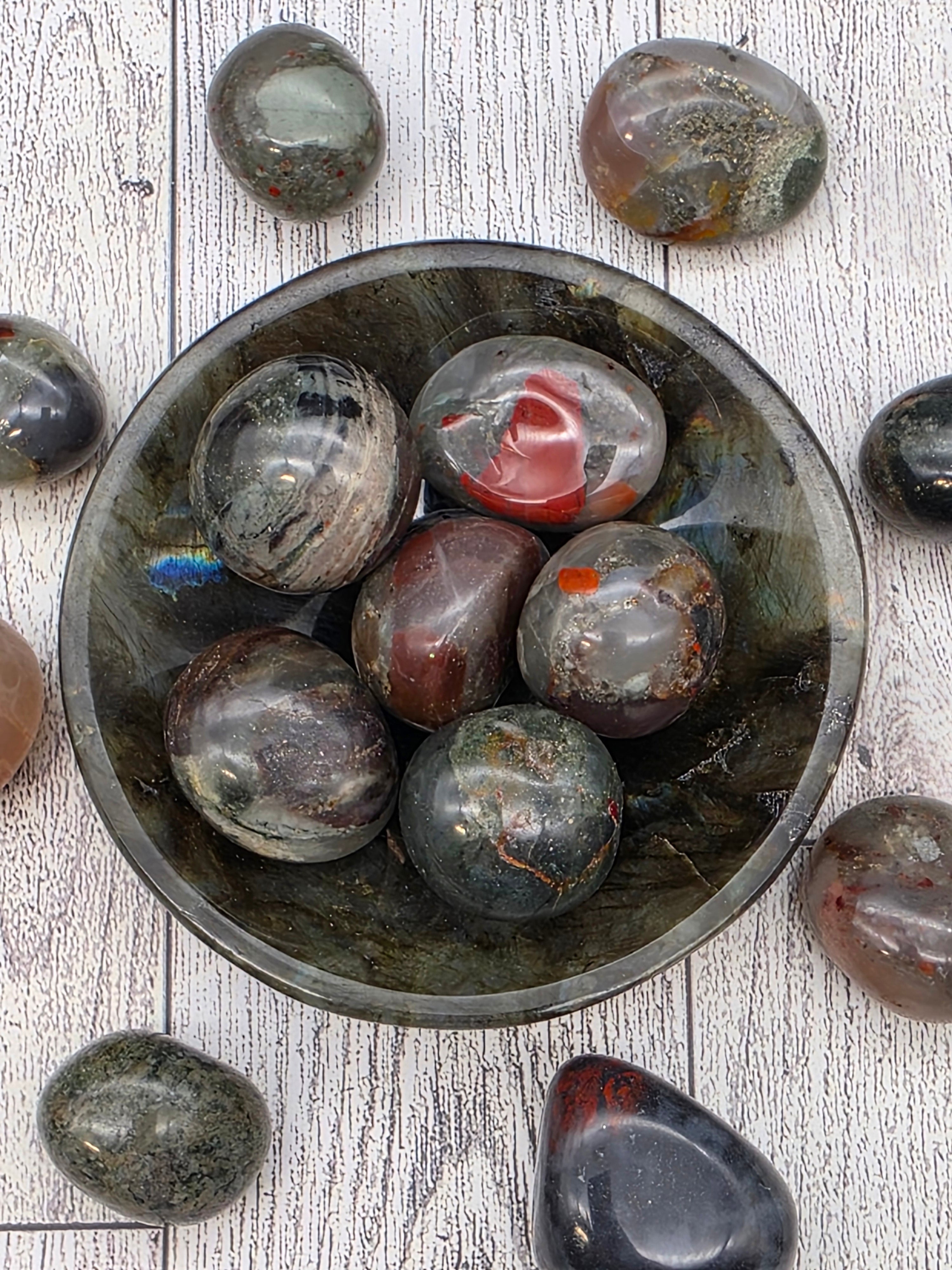 Bloodstone Tumble Offering Grounding & Vital Energy Healing Stone ...