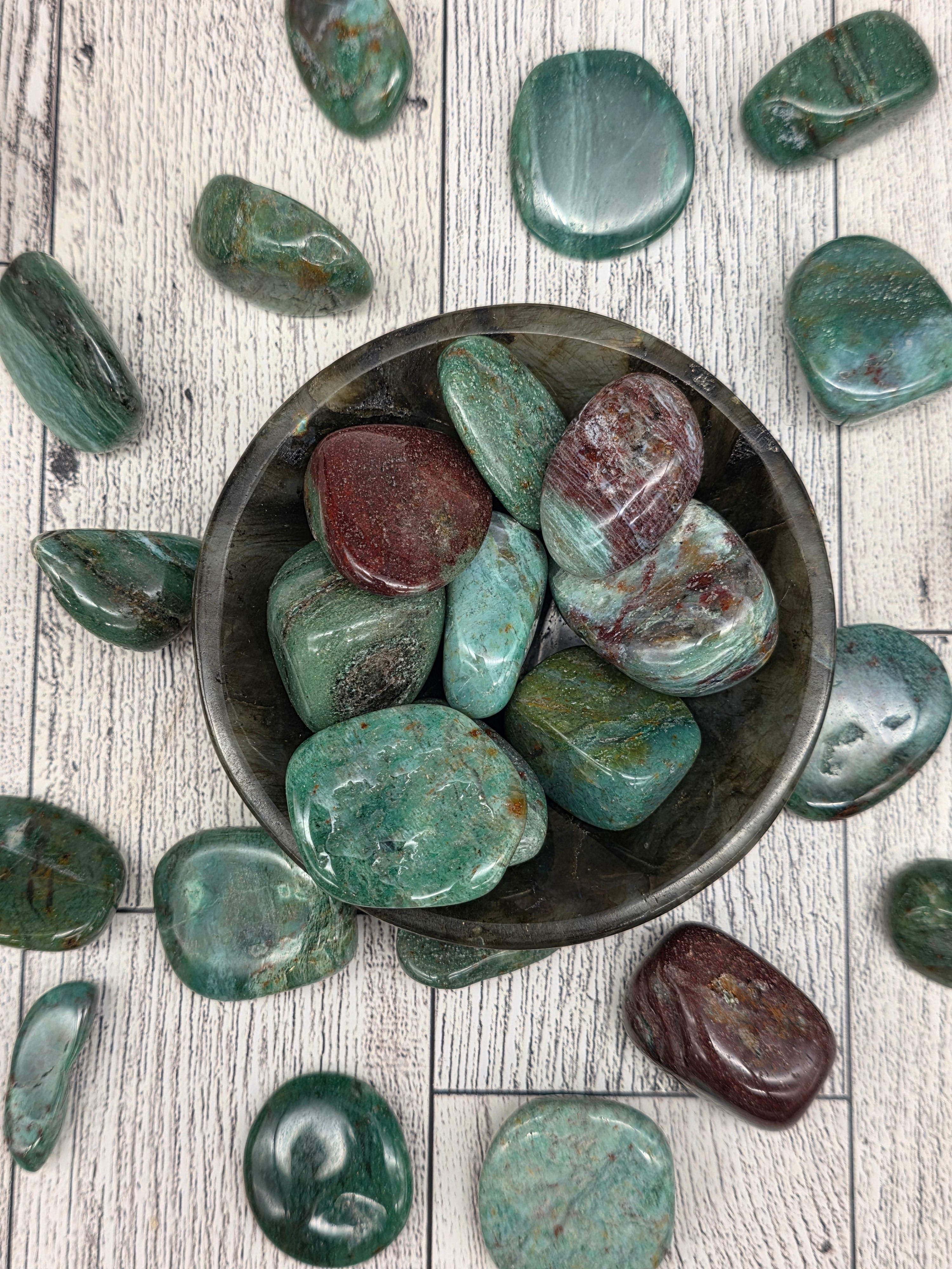 Australian Dragon Stone Tumbled Stone Fuchsite Chert From Pilbara ...
